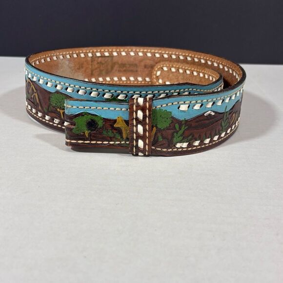 sheyenne | Accessories | Sheyenne Leathertooled Embroidered Painted ...